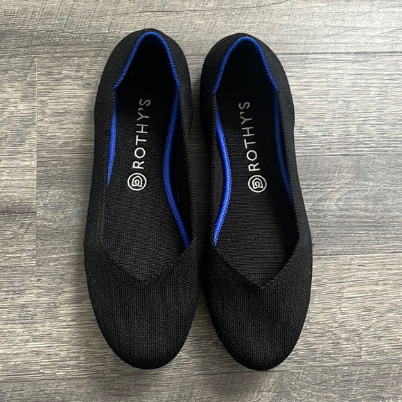 Rothy's | Shoes | Rothys The Flat Black Flats Womens Size 5 | Poshmark